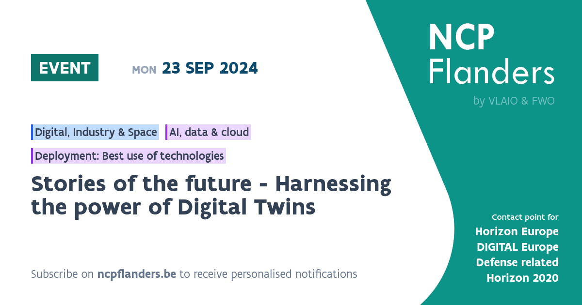 EVENT - Stories of the future - Harnessing the power... | NCP Flanders