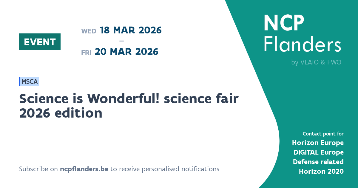 EVENT - Science is Wonderful! science fair 2026 editi... | NCP Flanders