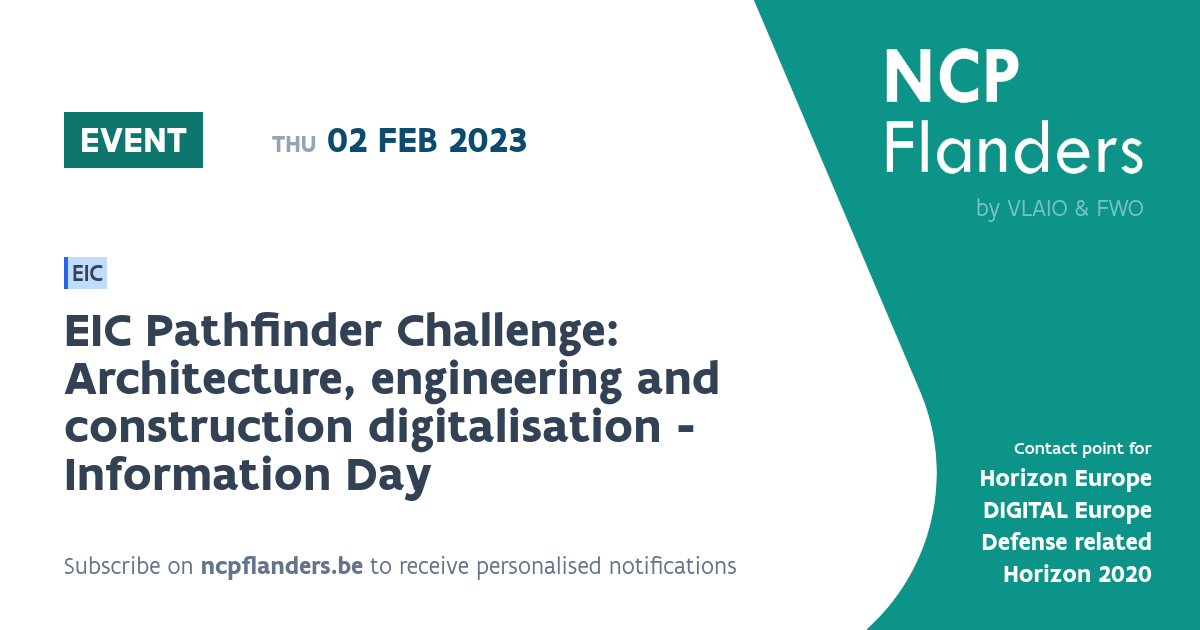 EVENT - EIC Pathfinder Challenge: Architecture, engin... | NCP Flanders