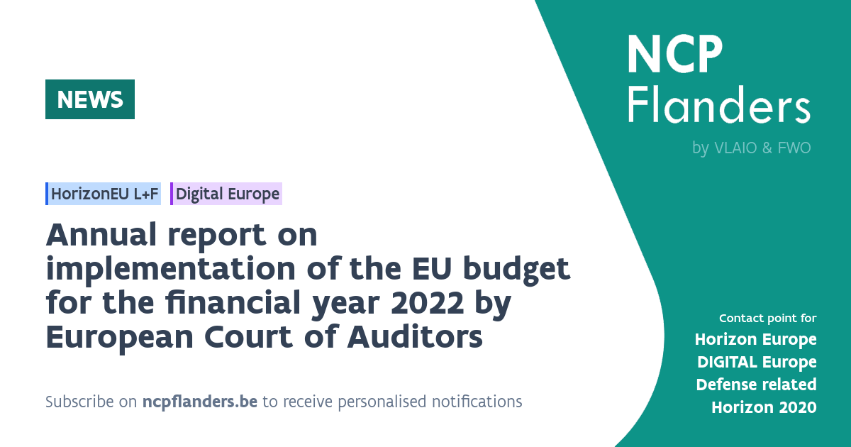 NEWS - Annual report on implementation of the EU budget for th... | NCP ...