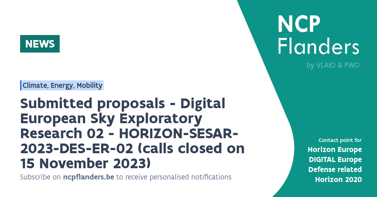 NEWS - Submitted proposals - Digital European Sky Exploratory R ...