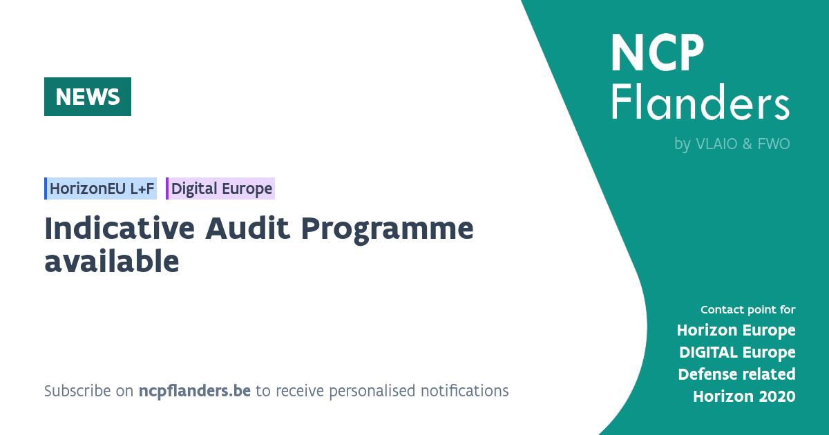 NEWS - Indicative Audit Programme available | NCP Flanders