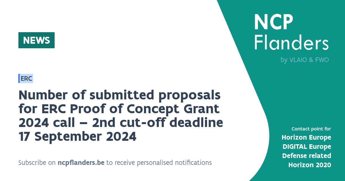 NEWS - Number of submitted proposals for ERC Proof of Concept G ...