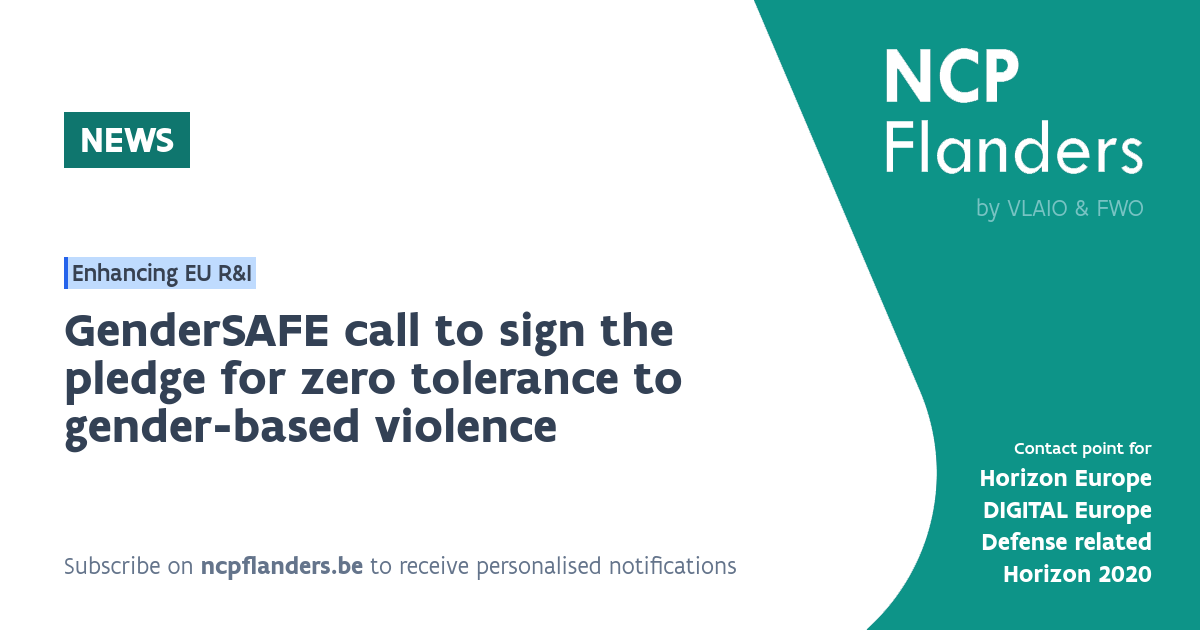 NEWS - GenderSAFE call to sign the pledge for zero tolerance to ...