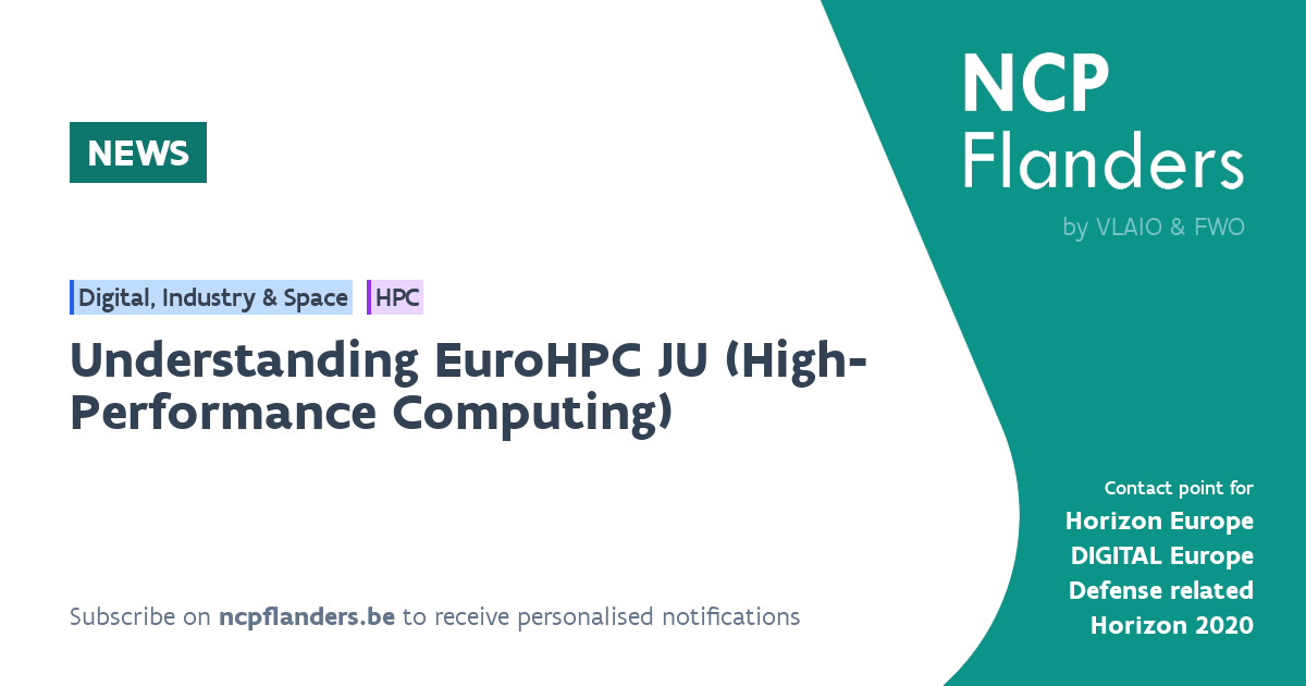 NEWS - Understanding EuroHPC JU (High-Performance Computing) | NCP Flanders